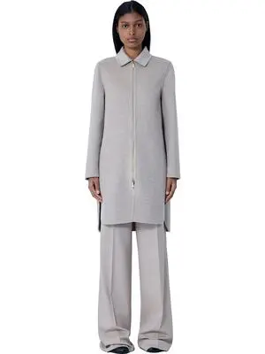 Max Mara Longline Cashmere Coat - Cream