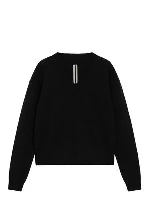 Rick Owens Wool And Cashmere V Neck Sweater - Black