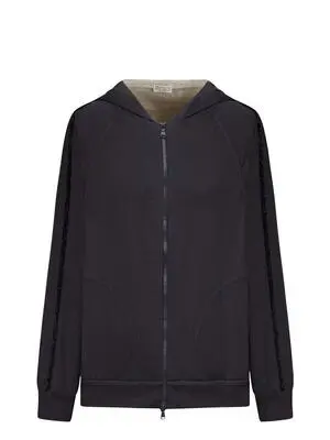 Brunello Cucinelli Cotton And Silk Interlock Topwear - Multicolor