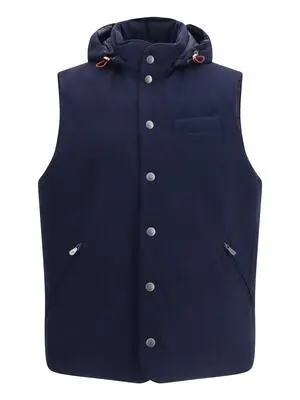 Brunello Cucinelli Brunello Cucinelli Men Wool Down Vest Blue