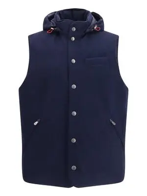 Brunello Cucinelli Wool Down Vest - Blue