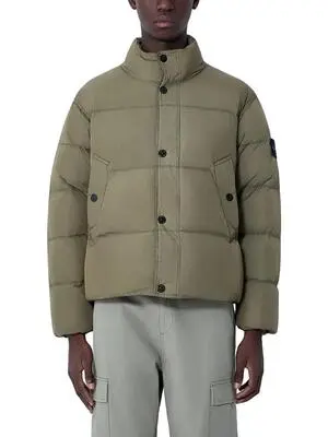 Stone Island Stand-collar Down Jacket - Green