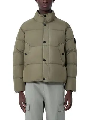 Stone Island Stand-collar Down Jacket - Green