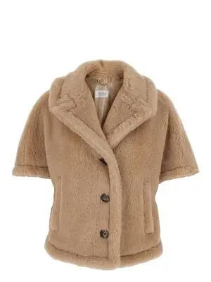 Max Mara Corvino Faux Fur Cloak - Multicolor