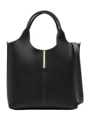 TOD'S Leather Small Tote Bag - Black