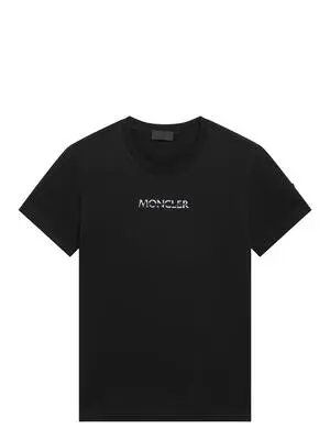 Moncler Cotton T-shirt With Logo - Black