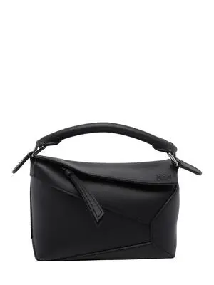 Loewe LOEWE Mini Puzzle Edge Handbag Black