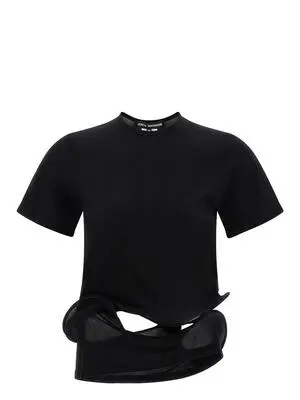 Junya Watanabe Sculptural Background T-shirt - Black