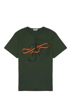 JW Anderson T-shirt Con Logo - Green