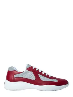 Prada Prada Men America's Cup Sneakers Red