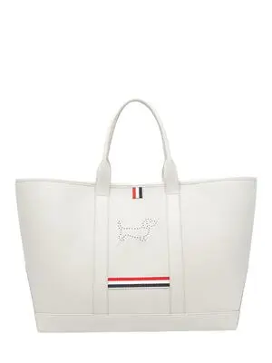 Thom Browne Hector Tote Bag - White