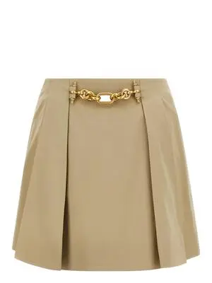 Balmain Chain Skirt - Cream