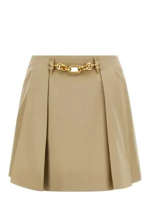 Balmain Chain Skirt - Cream