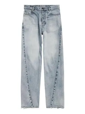 Balenciaga Twisted-seam Denim Jeans - Blue
