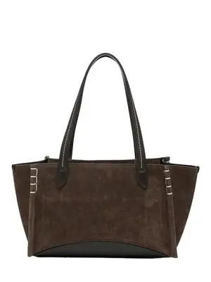 JW Anderson Calf Suede Shoulder Bag - Brown
