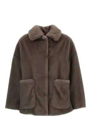 Herno Faux Fur Bomber Jacket - Multicolor