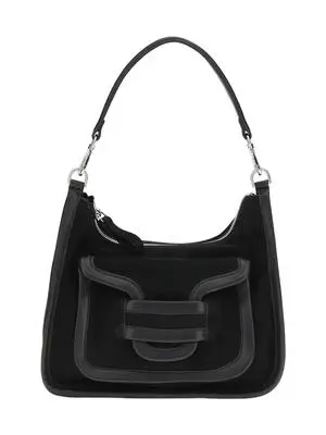 Pierre Hardy Alpha Day Miss Leather Shoulder Bag - Black