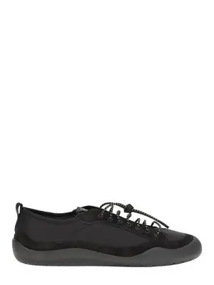 Prada Leather And Fabric Sneakers - Black