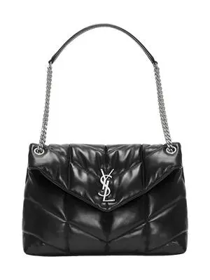 Saint Laurent Medium Puffer Shoulder Bag - Black