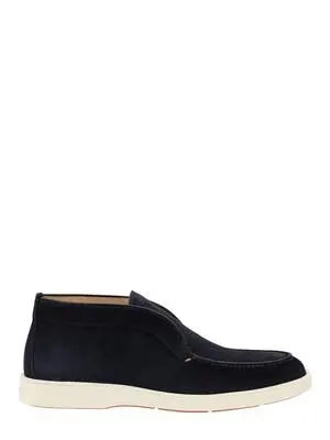 Santoni Suede Ankle Boots - Blue