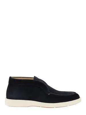 Santoni Suede Ankle Boots - Blue