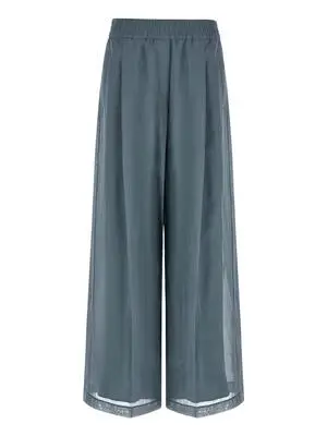Brunello Cucinelli Cotton Track Pants - Blue
