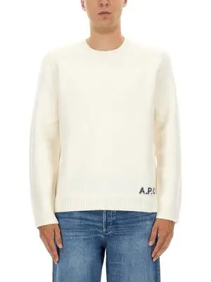 A.p.c. Wool Edward Jersey Pullover - Cream