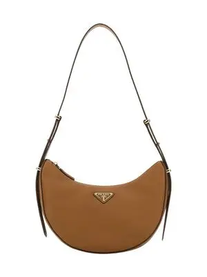 Prada Camel Leather Shoulder Bag - Brown