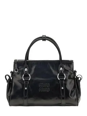 Miu Miu Leather Handbag - Black
