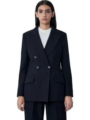 Gucci Double-breasted Blazer - Black