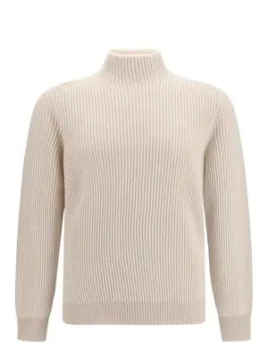 Brunello Cucinelli Cashmere Turtleneck Sweater - Multicolor