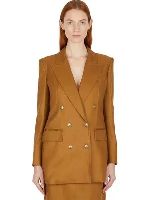 Max Mara Verace Double-breasted Blazer - Brown