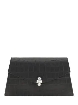 Alexander McQueen Mini Skull Clutch - Black