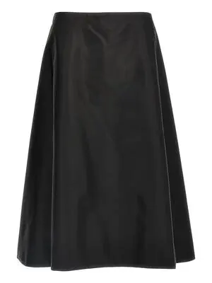 Marni Nylon Midi Skirt - Black
