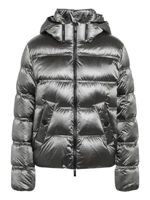 Moncler Sensation Short Down Jacket - Silver