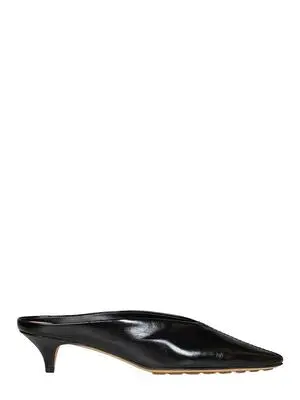 Bottega Veneta Vesta Shiny Leather Mule Pumps - Multicolor