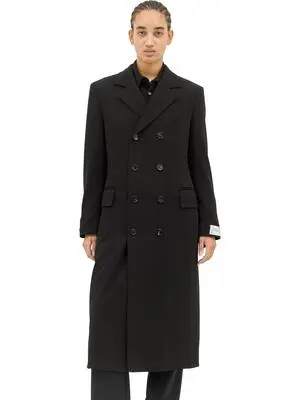 Bottega Veneta Matt Fluid Viscose Jersey Coat - Black