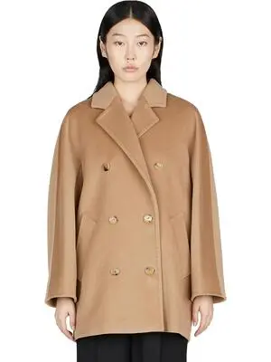 Max Mara Short 101801 Icon Coat - Cream