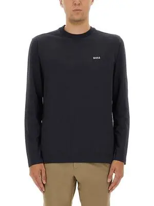 BOSS T-shirt Con Logo - Blue