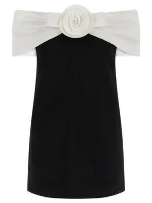SELF-PORTRAIT Crêpe Flower Mini Dress - Multicolor