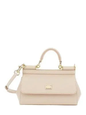 Dolce & Gabbana Sicily Leather Handbag - Pink