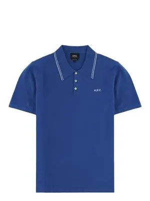 A.p.c. Polo Alex Con Logo - Blue