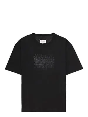 MAISON MARGIELA T-shirt Con Stampa - Black