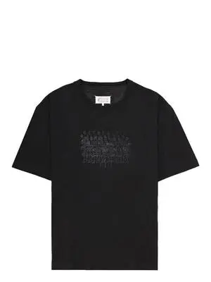 MAISON MARGIELA T-shirt Con Stampa - Black