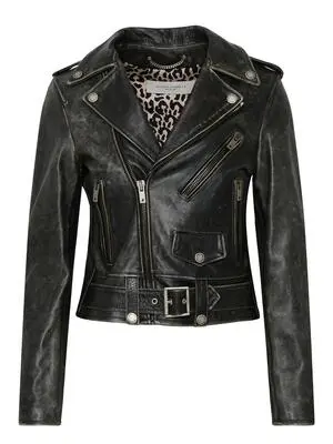 GOLDEN GOOSE Leather Jacket - Black