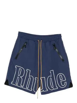 Rhude Track And Running Shorts - Blue