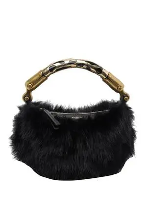 Balmain Mini Ebene Handbag - Black