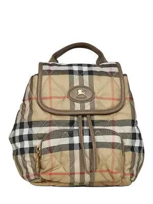 Burberry Sand Beige Horseshoe Mini Backpack - Multicolor