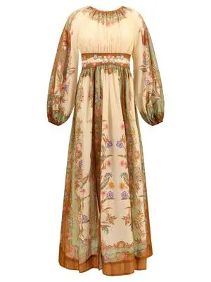 Zimmermann Indra Elasticated Waist Maxi Dress - Multicolor