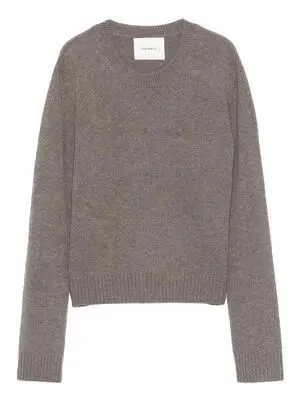 LISA YANG Cashmere Crew Neck Pullover - Brown